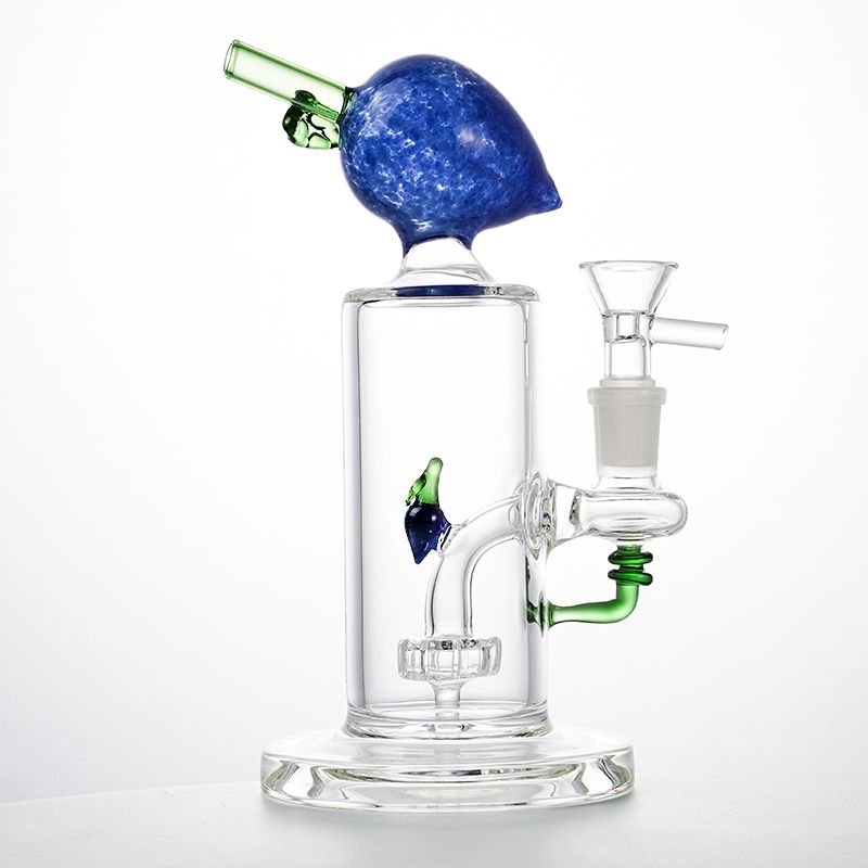 Heady Glass Bong Banana Shape Hookahs Oil Dab Rigs Showerhead Perc ...
