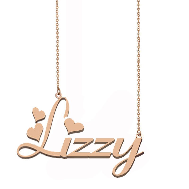 Wholesale Lizzy Name Necklaces Pendant Custom Personalized For Women ...