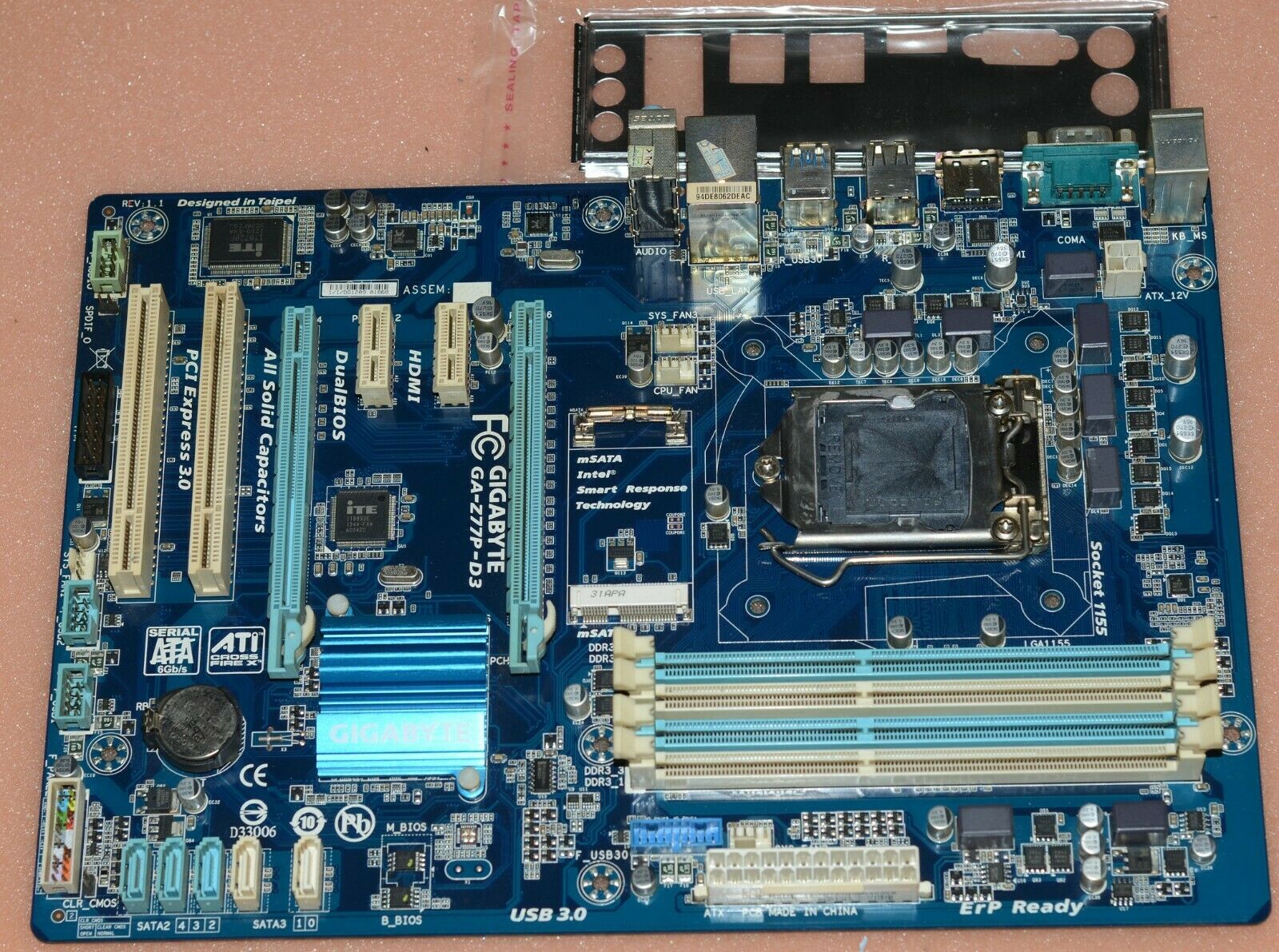 2021 GA Z77P D3 Motherboard For Gigabyte Intel Z77 1155 LGA1155 MSATA ...