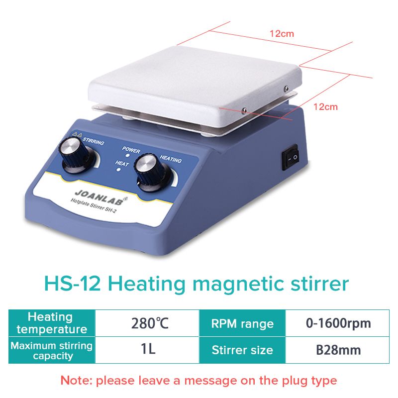 JOANLAB Pemanasan Magnetic Stirrer Hot Plate Lab Pengaduk, 47% OFF