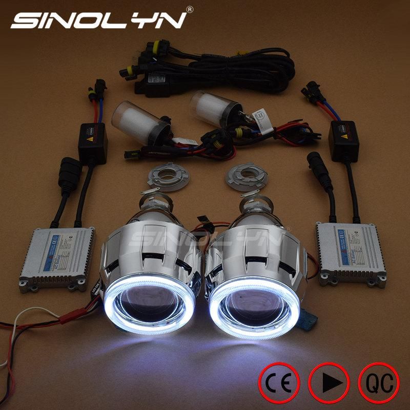 2020 SINOLYN HID Bi Xenon Lenses Car Projector Daytime Running Lights ...