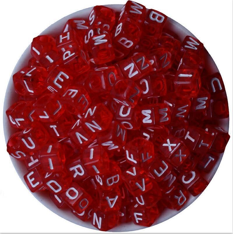 مربع الساخنة ألوان مختلطة مربع أبجدية /حبات حبات الأكريليك مكعبات 6 × 6 ...