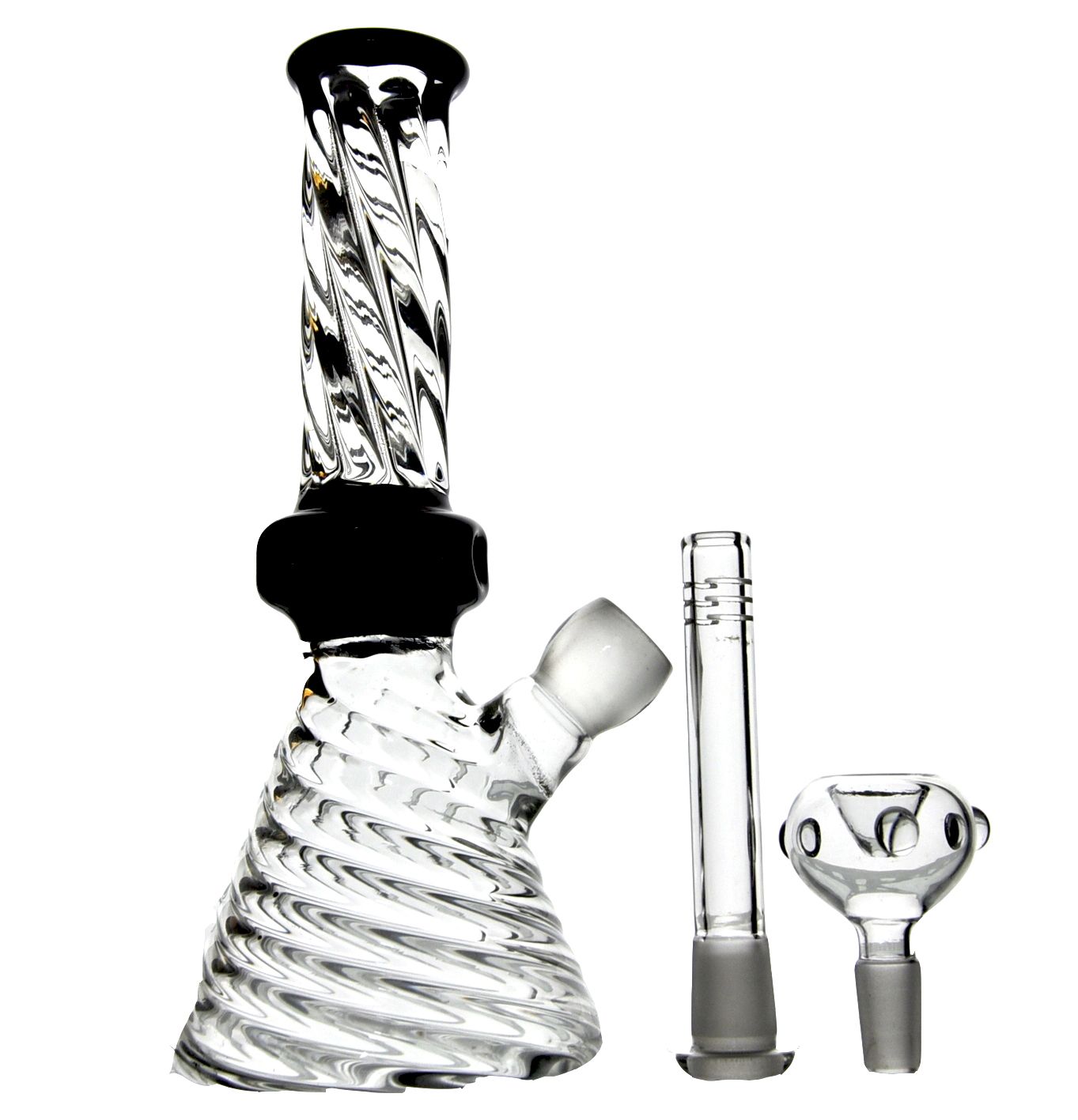 2020 8 In Glass Bongs Twisted Water Pipe Oil Rigs Dab Rig Smoking Water ...