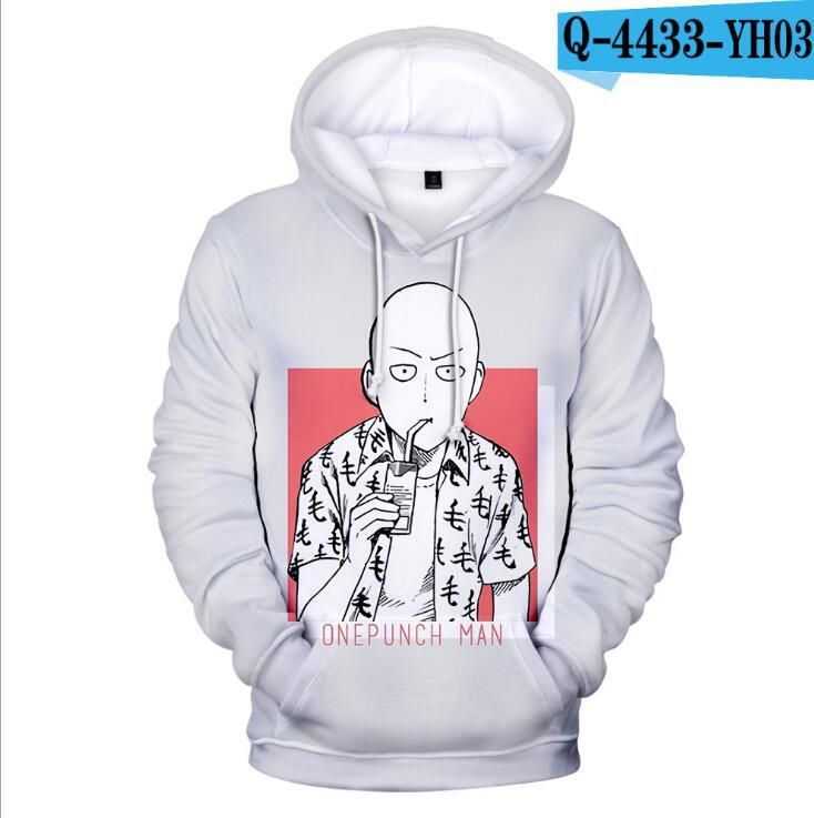 Anime One Punch Man Cosplay Costume Saitama Oppai 3D Printed Oversized ...