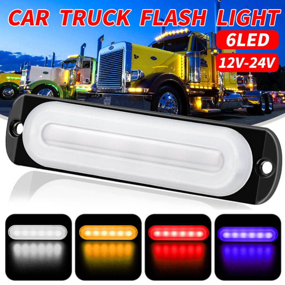 DC12 24V 18W 6LED 12 LED Car Truck Motorcycle Emergency Beacon Warning ...