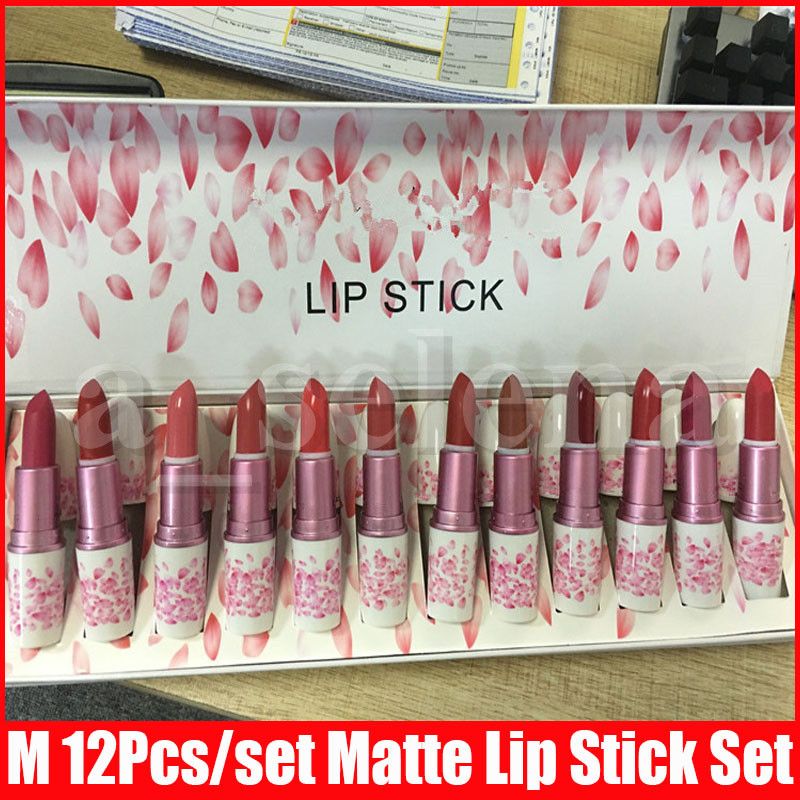 M Lip Makeup Set Sakura Cherry Lipstick Matte Lips Lip Stick Lipkit ...