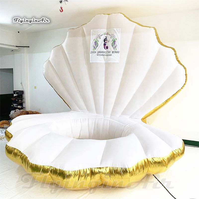 2021 Giant Marine Animal Replica 3m Lighting Inflatable Clam Shell ...