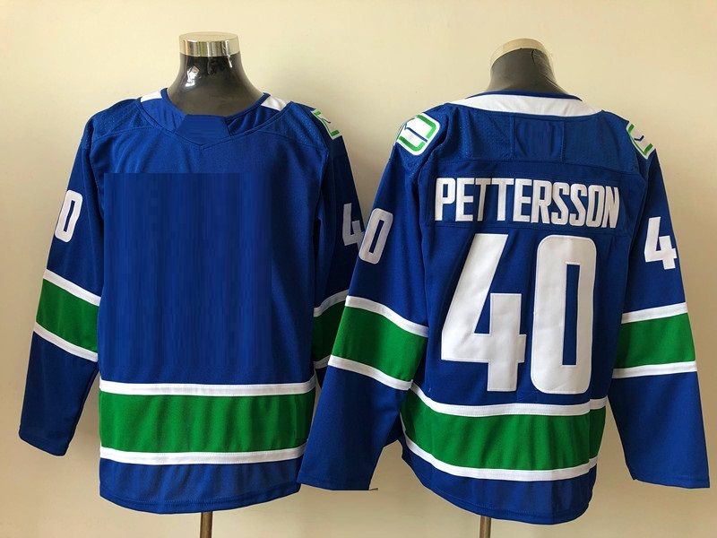 Mens 2023 Reverse Retro 2.0 Hockey Jerseys 6 Brock Boeser 40 Elias ...