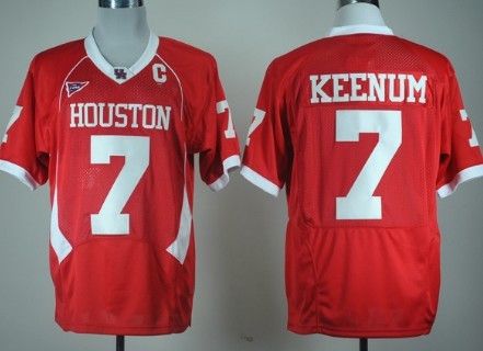 Custom UH Houston Cougars Football Jersey Alton McCaskill Art Green ...