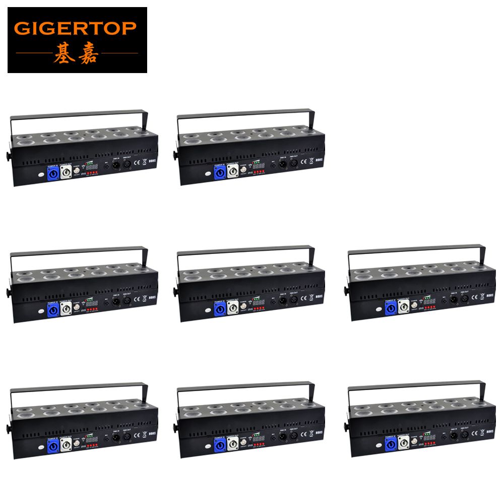 2020 DMX Bar Light 12X18W RGBWA UV 6IN1 LED Wash Wall Lights DMX512 ...