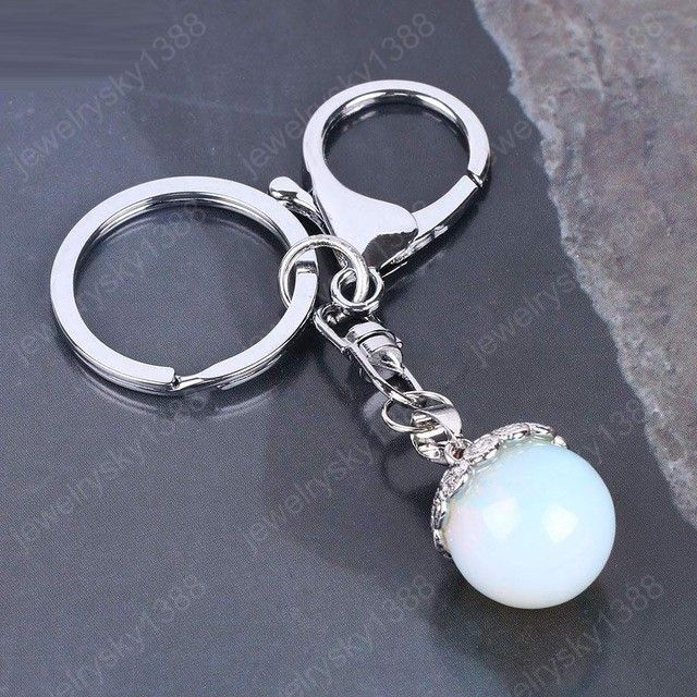 Handcrafted Natural Stone Keychain With Opal From Jewelrysky1388, $2.92 ...
