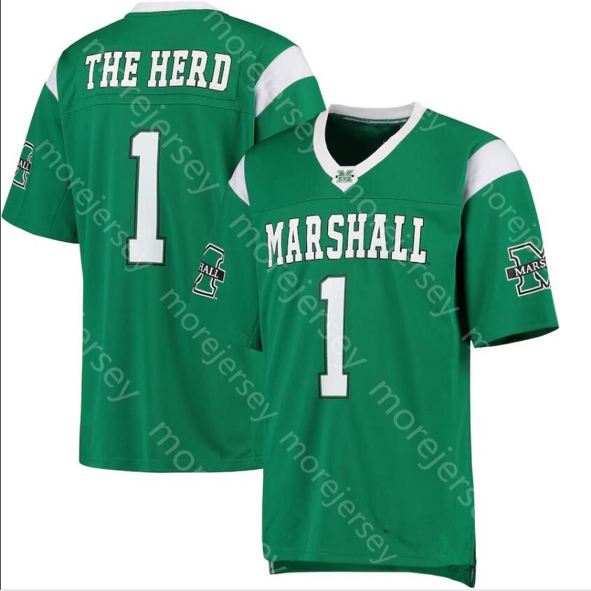 Marshall Thundering Herd Football Jersey NCAA College Randy Moss Wells ...