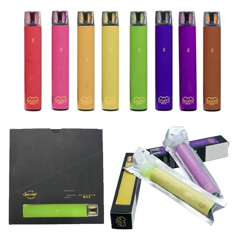 Puff Max 2000 Puffs Disposable Device Pod 1200mah Battery 8 5ml