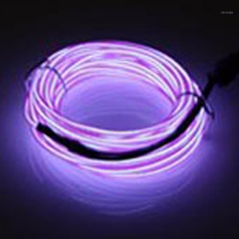 Neon LED EL Wire Cable Lamp Glow String Light Tube Decoration Festival ...