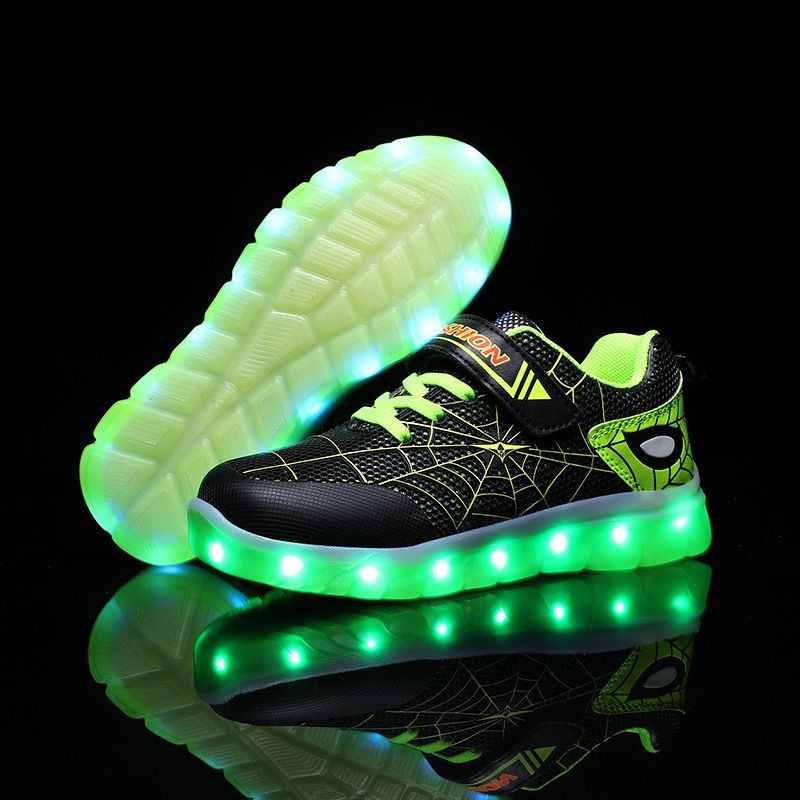 Kids Led Usb Glowing Light Up Tennis Shoes For Toddler Baby Boy Girl ...