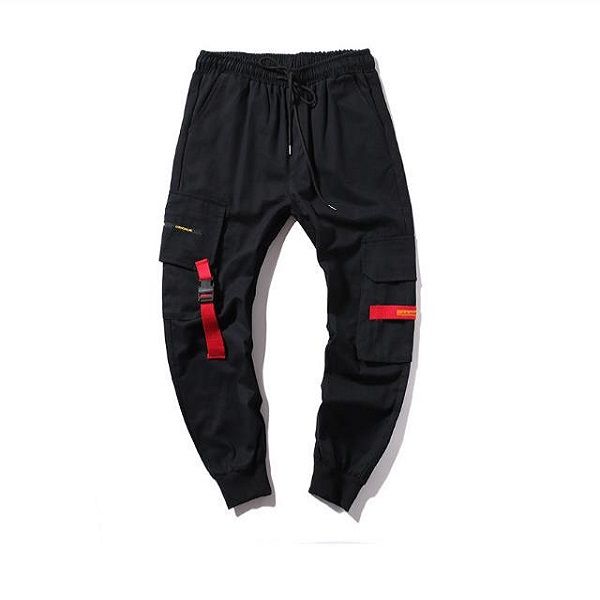 Mens Pockets Cargo Harem Pants Hip Hop Fashion Male Joggers Casual