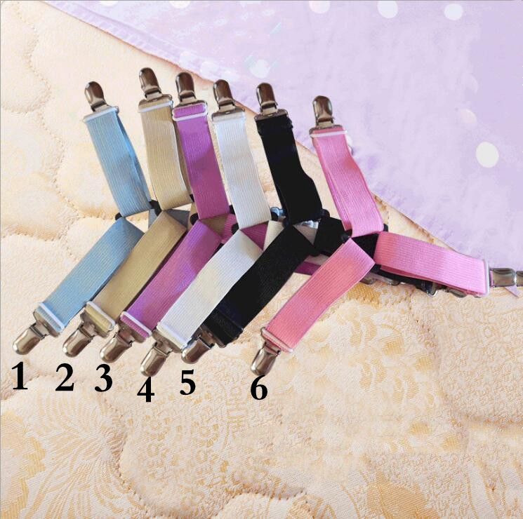 Bed Sheet Clips Adjustable Triangle Anti Slip Button Mattress Fastener ...