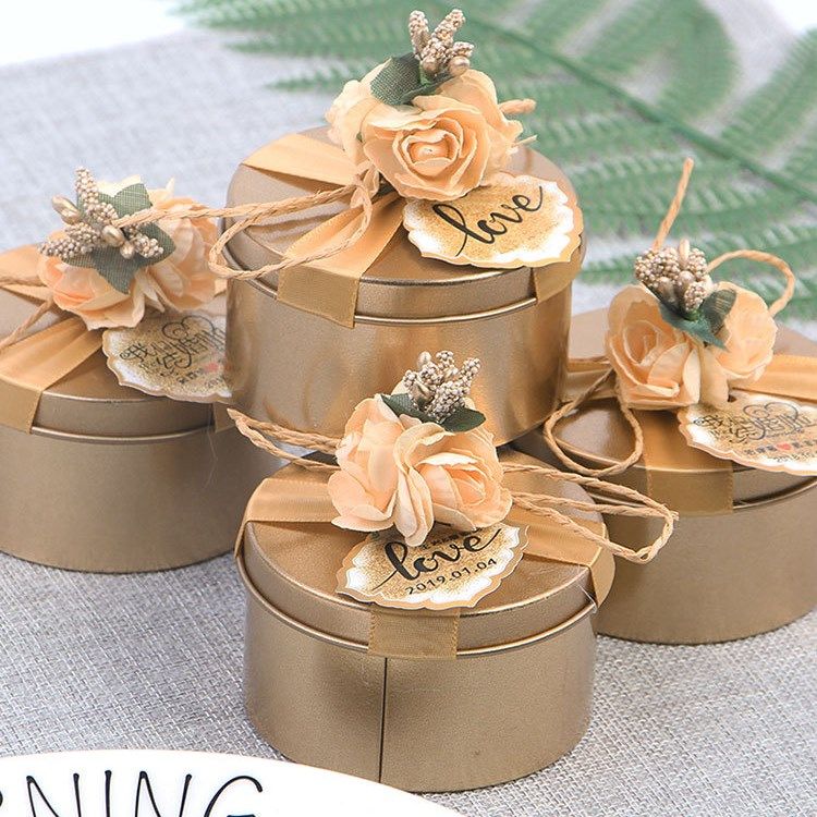 Wedding Candy Box Tinplate Box Creative Wedding Candy Packaging Gift ...