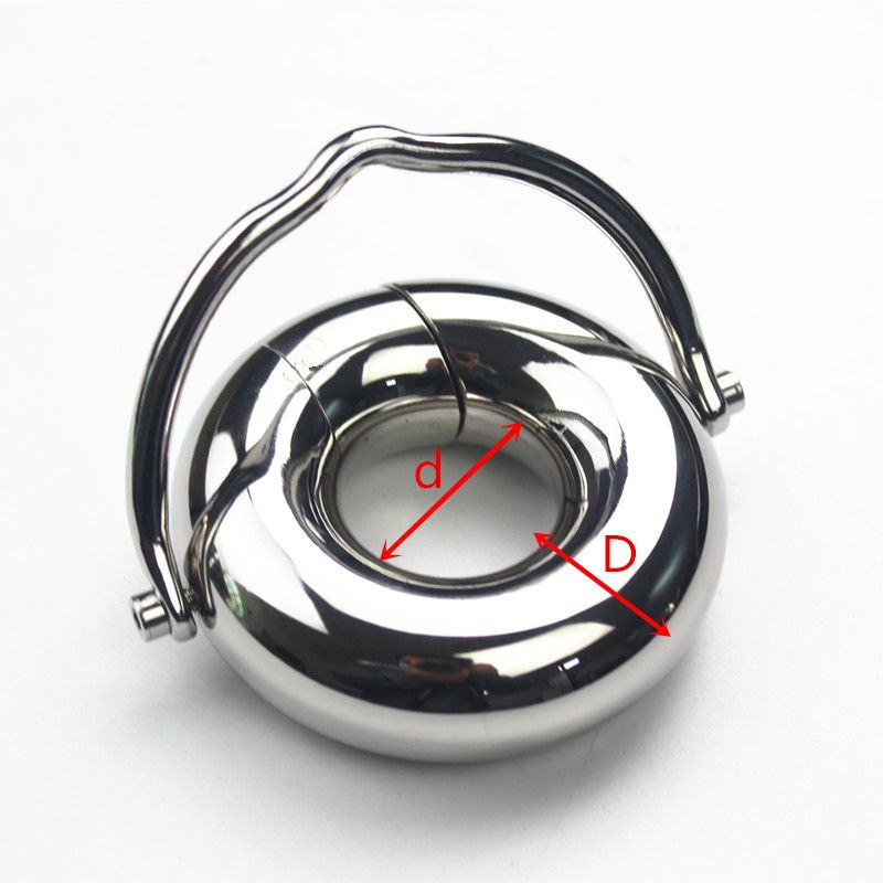 Heavy Weight Ball Stretcher Stainless Steel Testicle Scrotum Pendant