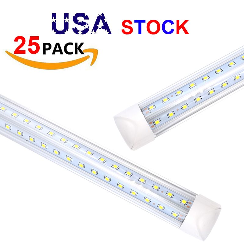 8 FOOT LED Lights 8ft Led Tube Light V Shape T8 Integration High ...