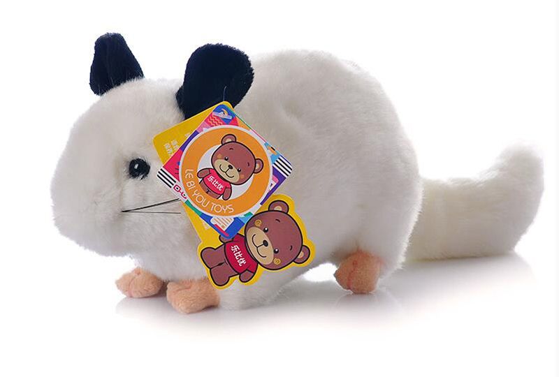 30cm Length Mini Lifelike Chinchillidae Plush Toys Soft Realistic ...