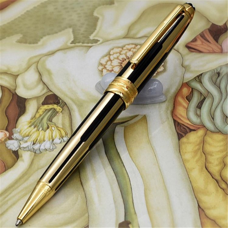 Wholesale High Quality New Black And Gold Stripes Roller Ball Pen ...
