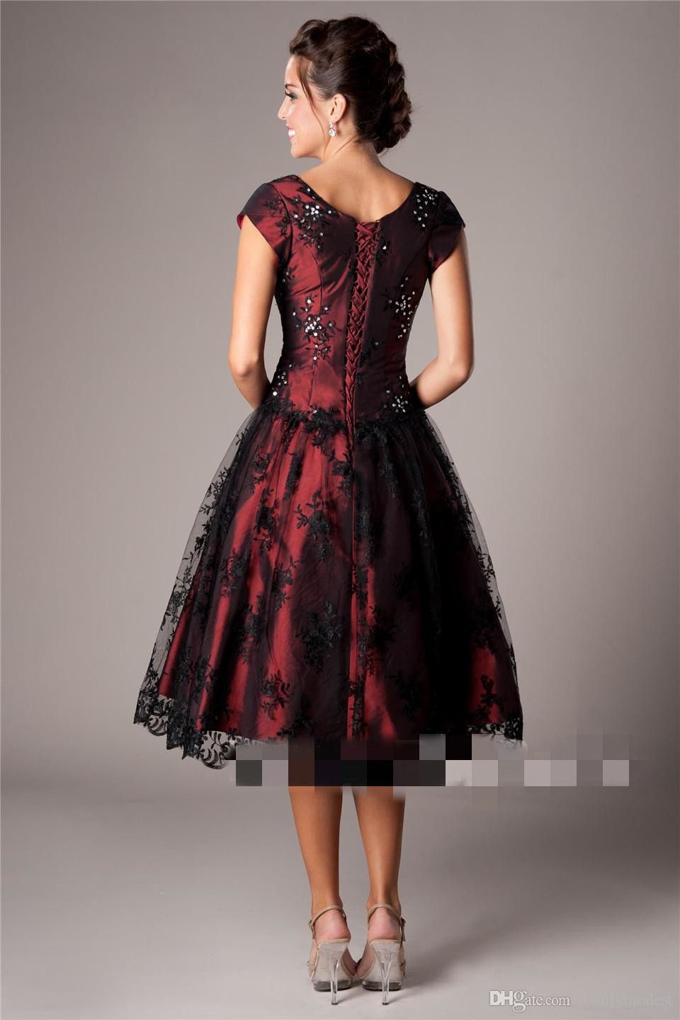 Black And Red Cocktail Dresses