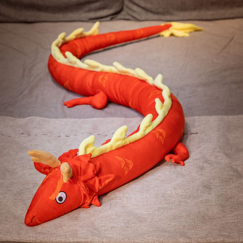 New Creative Chinese Dragon Plush Toy Giant Anime Fire Water Dragons ...