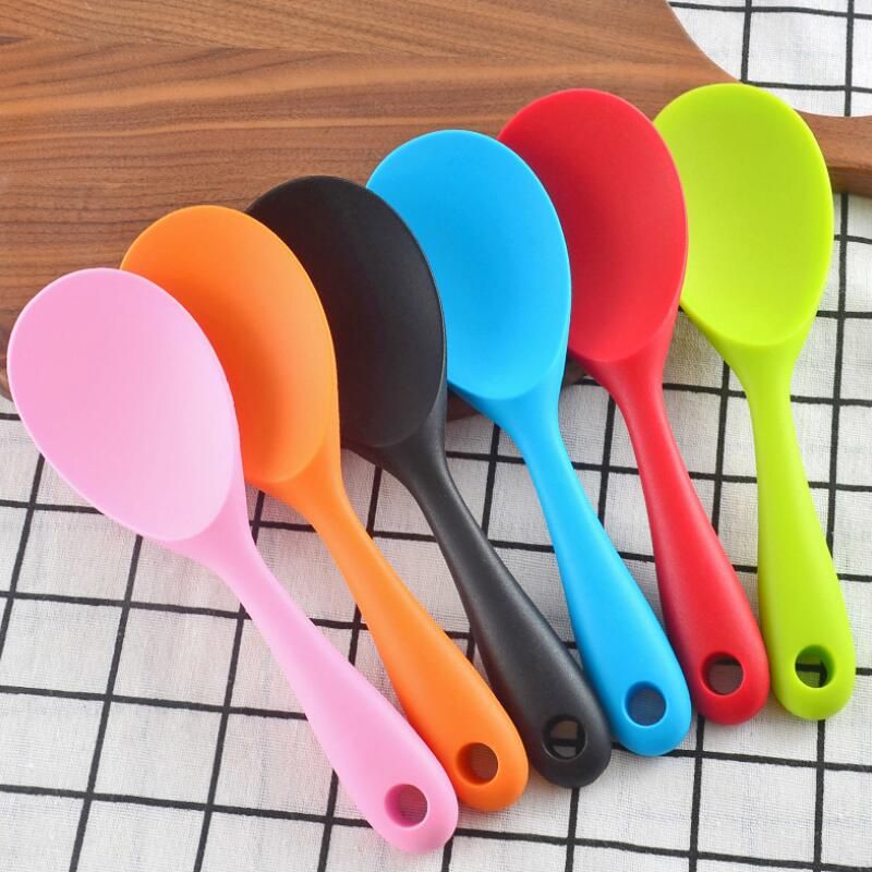 2021 Rice Spoons Creative Silicone Kitchen Tools High Temperature ...