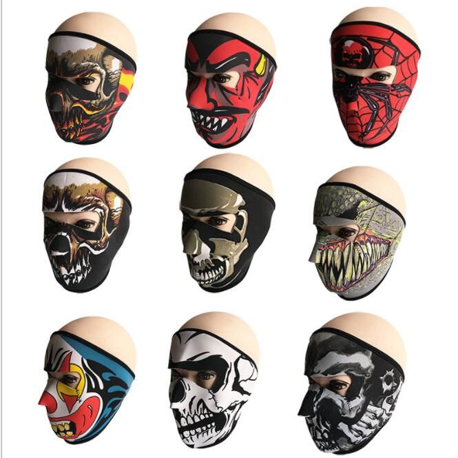 2021 Bicycle Cycling Motorcycle Full Face Mask Winter Warm Outdoor ...