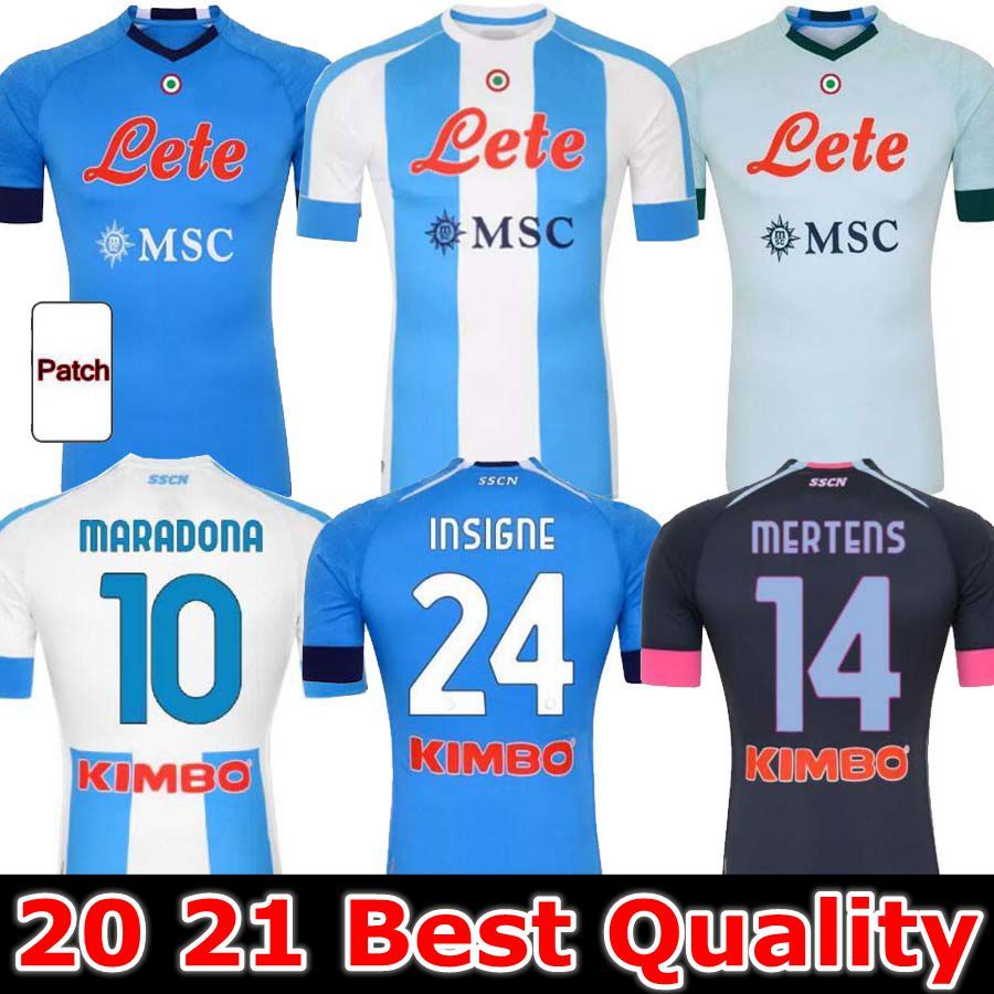 2021 20 21 Napoli Soccer Jersey Naples Football Shirt 2020 2021 ...