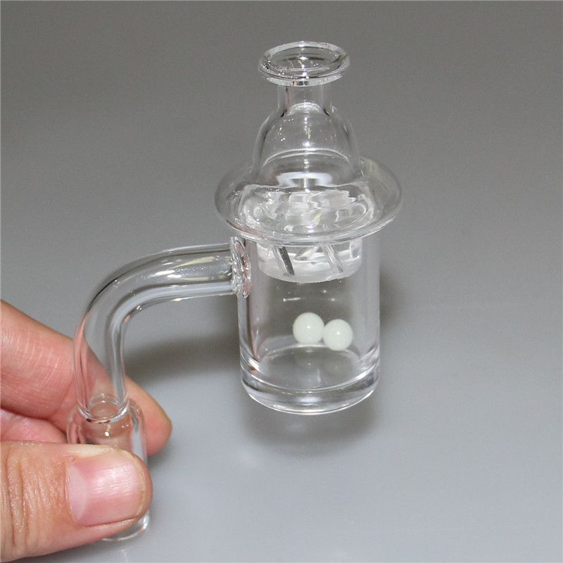 2021 Quartz Banger&Terp Pearl&Glass Carb Cap 25mm Flat Top Quartz ...
