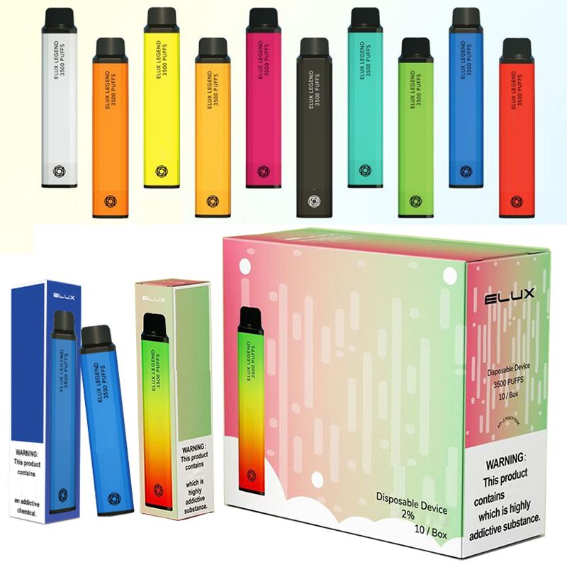 Elux Legend Disposable Battery E Cigarettes 3500 Puffs Vape Pen 1500mAh ...