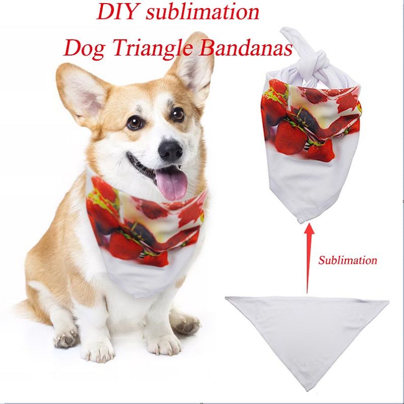 Discount DIY Sublimation Dog Triangle Bandanas Adjustable Pet Dog Cat ...