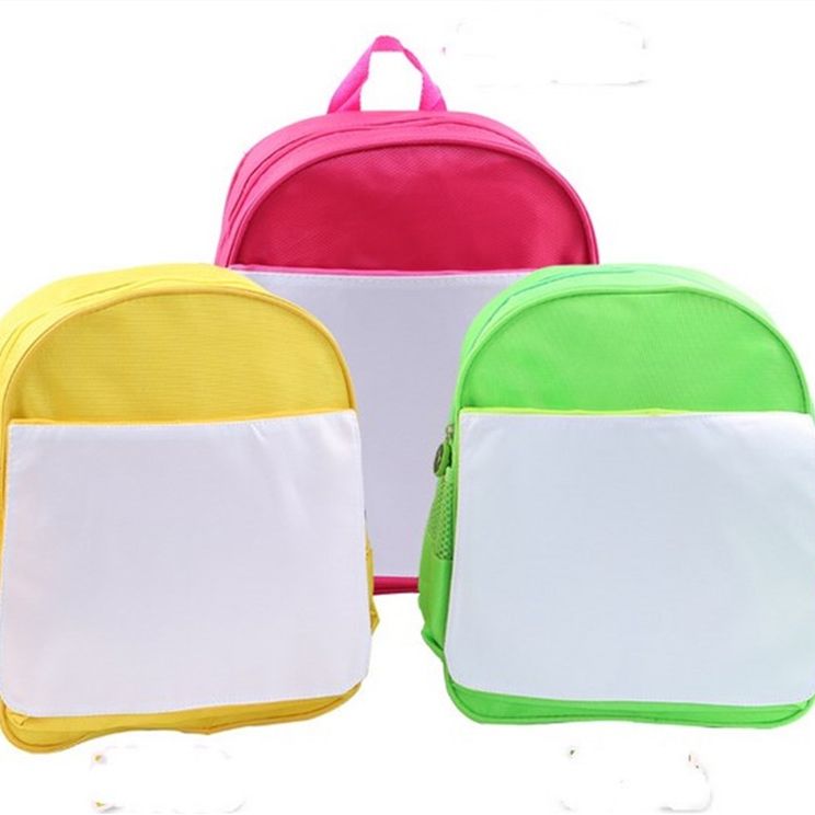 DIY Blank Sublimation Shoulder Bag Backpacks Kids Student School Bags ...