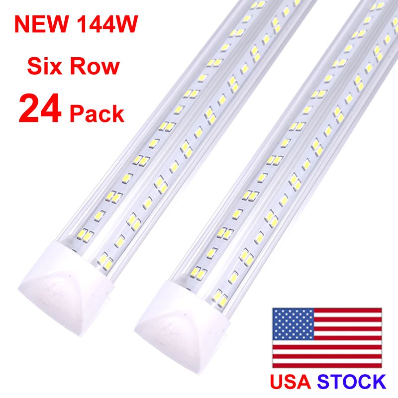 T8 V Shaped Led Tube Lights Integrated 3ft 4ft 5ft 6ft 8 Foot Cooler ...