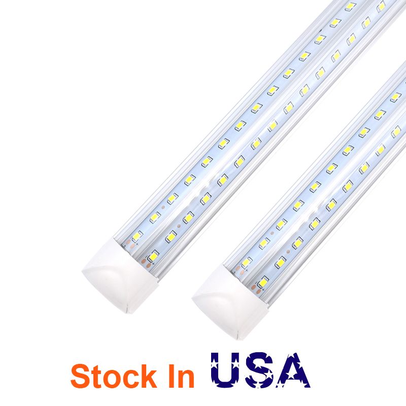 LED Tube Light 4ft 8ft V Shaped Integrated LED T8 Tube Light 4 5 6 Foot ...