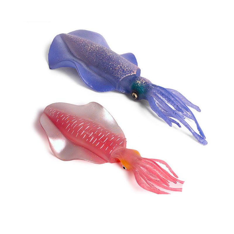 2021 Simulation Squid Sea Life Action Figures Lifelike Education Kids ...