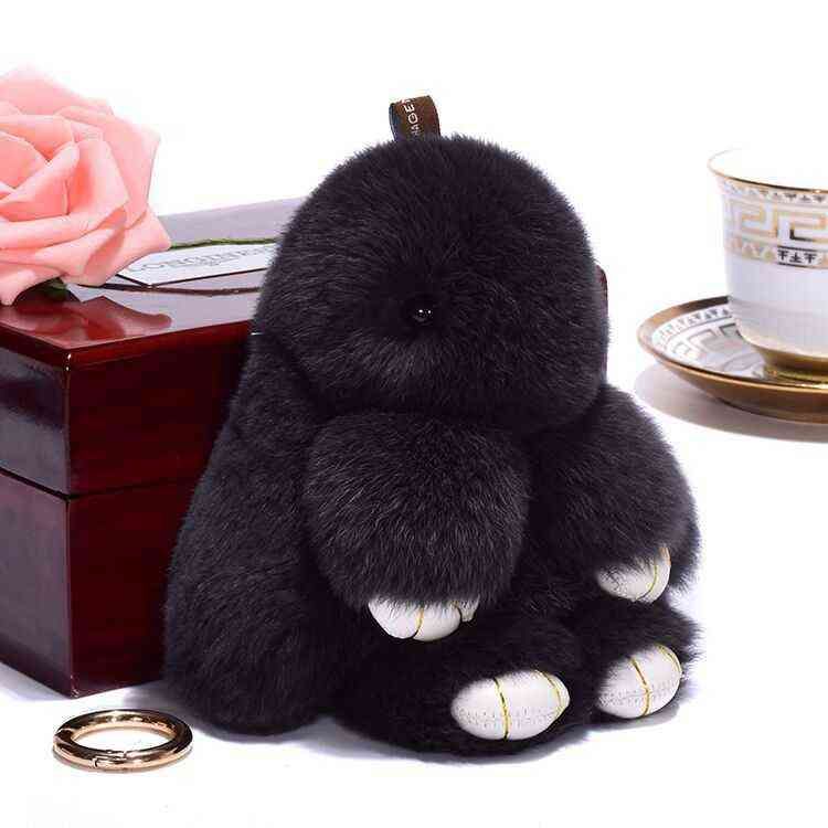 HOT Kawaii Cute Real Life Rabbit Animal Fur Doll Plush Toy Kids ...