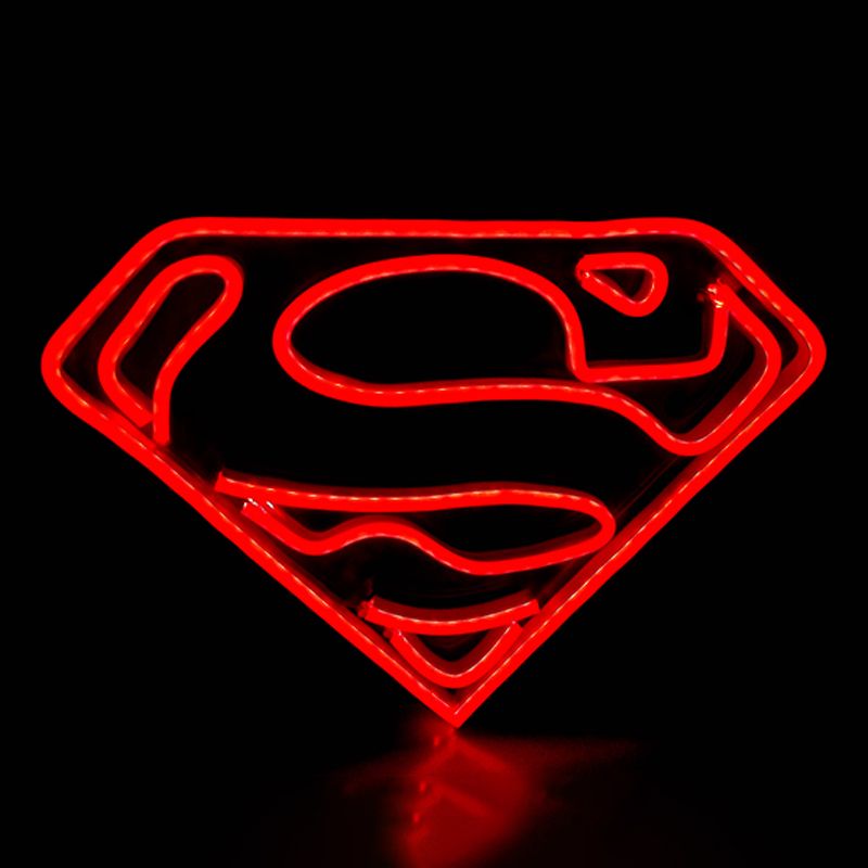 Superman Logo Sign Other Colors Can Be Customized Home Club Wall ...
