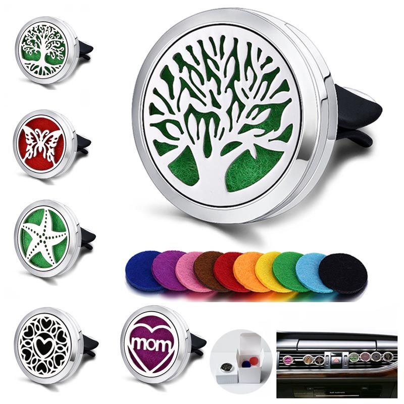 30mm Stainless Steel Dove Design Car Aroma Diffuser Essential Oil Car ...