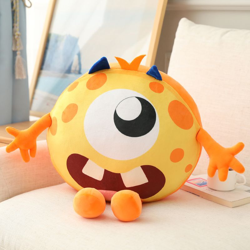 Cute One Eyed Monster Stuffed Toy Cartoon Plush Doll Boy Sleeping Soft ...