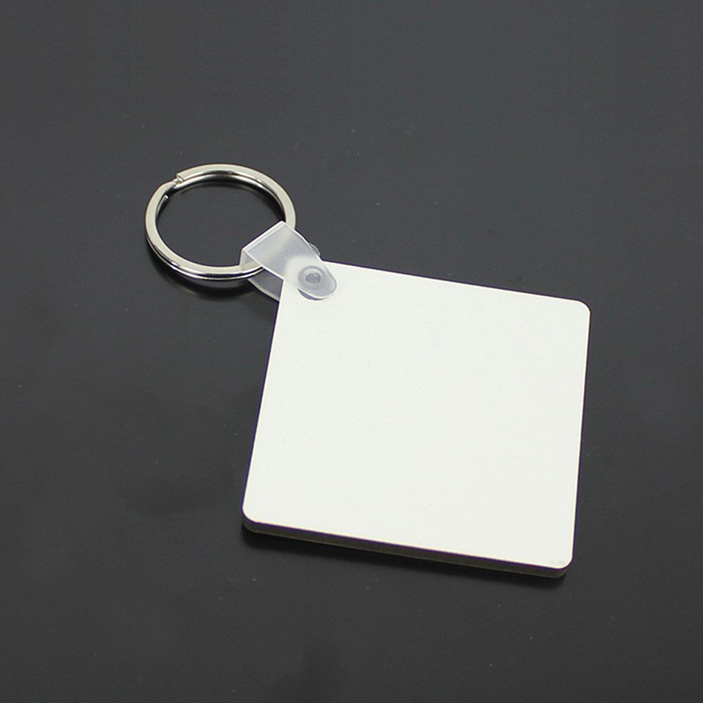 20 Styles Sublimation Blank Keychain MDF Wooden Pendant Thermal ...