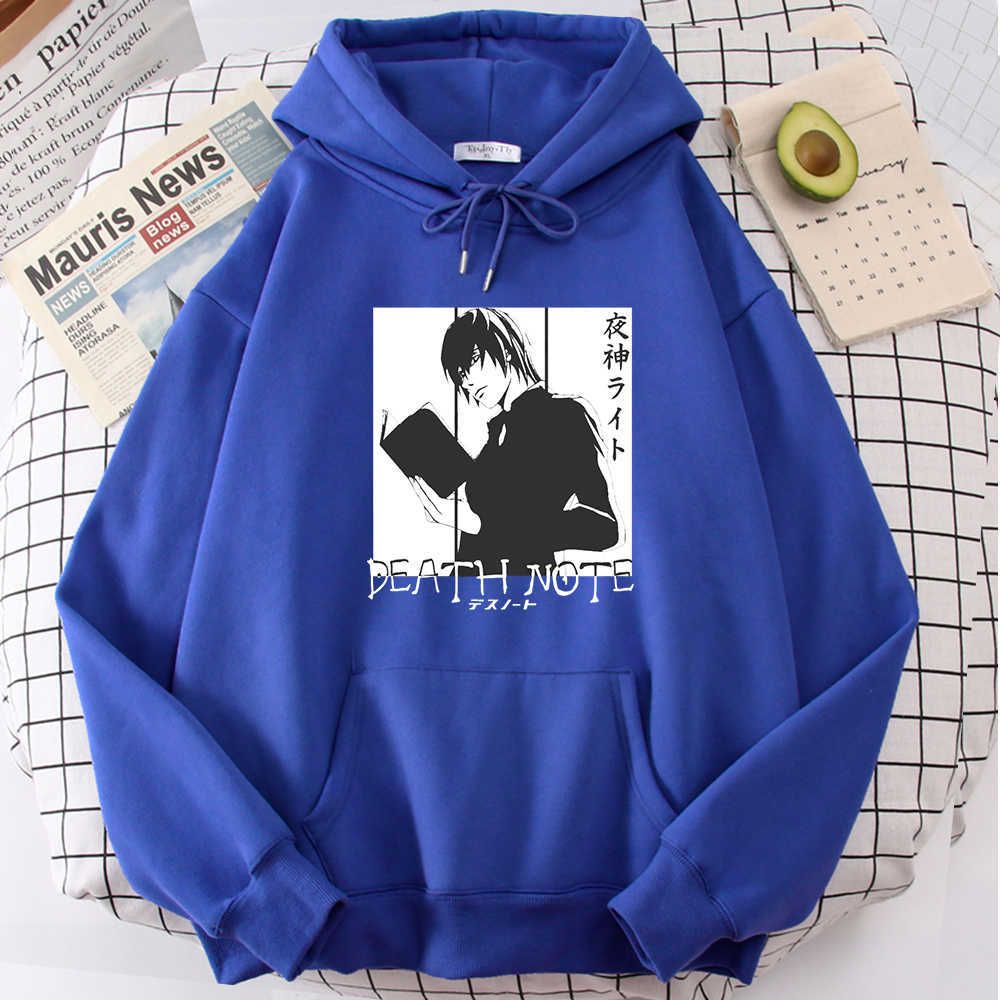 Death Note Hoodie Yagami Light Japan Manga MenS Hoodies Loose Casual ...