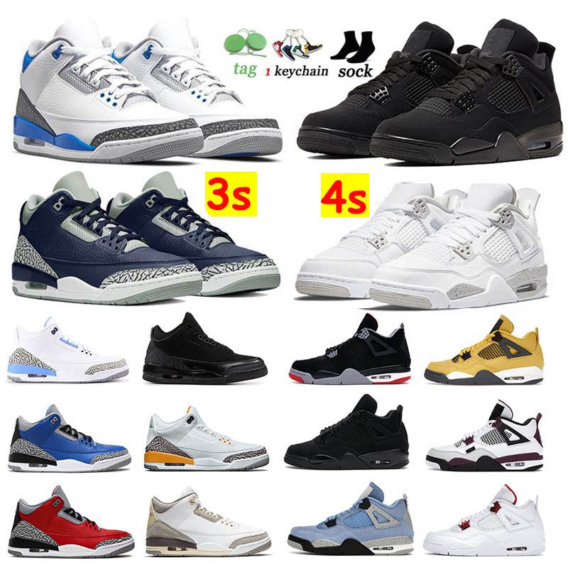 Basketball Shoes Men 3s Racer Blue Pine Green UNC Medium Grey Midnight ...