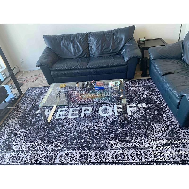 Virgil Abloh X IKEA KEEP OFF Rug 200x300 CM Grey/White USED