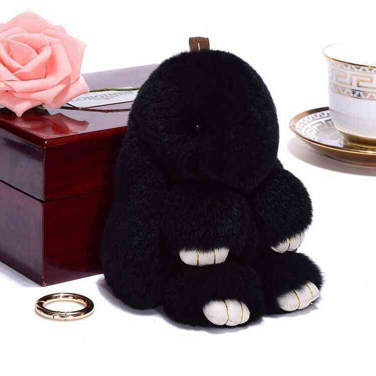 HOT Kawaii Cute Real Life Rabbit Animal Fur Doll Plush Toy Kids ...