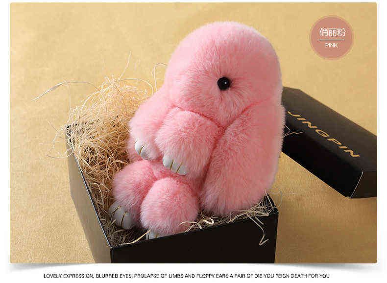 HOT Kawaii Cute Real Life Rabbit Animal Fur Doll Plush Toy Kids ...