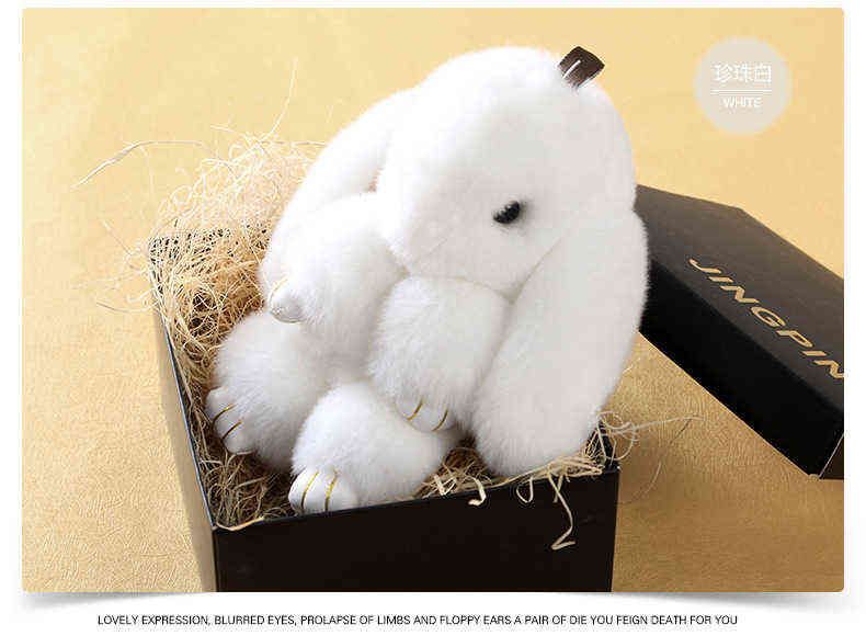 HOT Kawaii Cute Real Life Rabbit Animal Fur Doll Plush Toy Kids ...