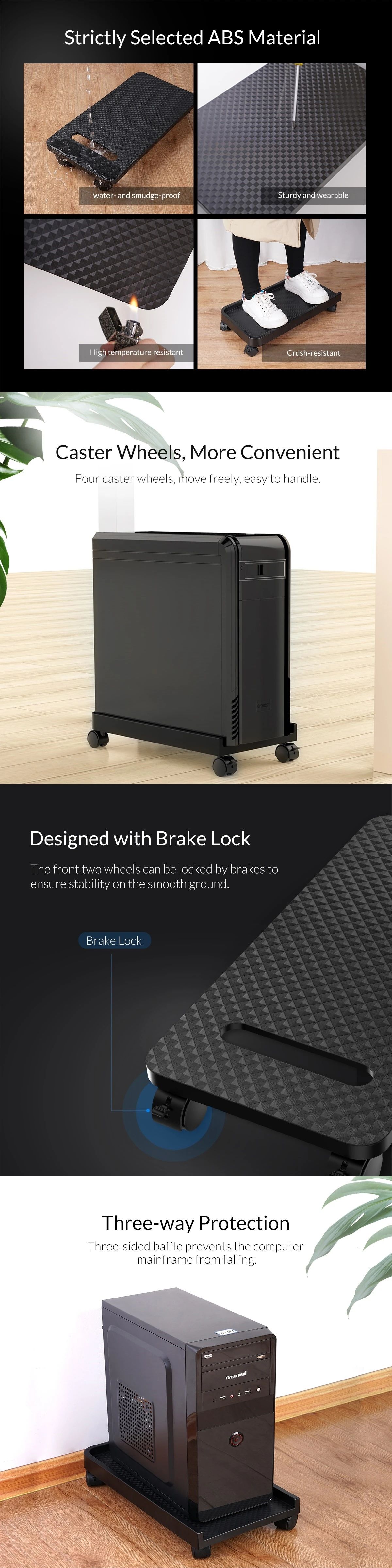 ORICO CPB2-BK-BP CPUスタンド デスクトップ用, 47% OFF